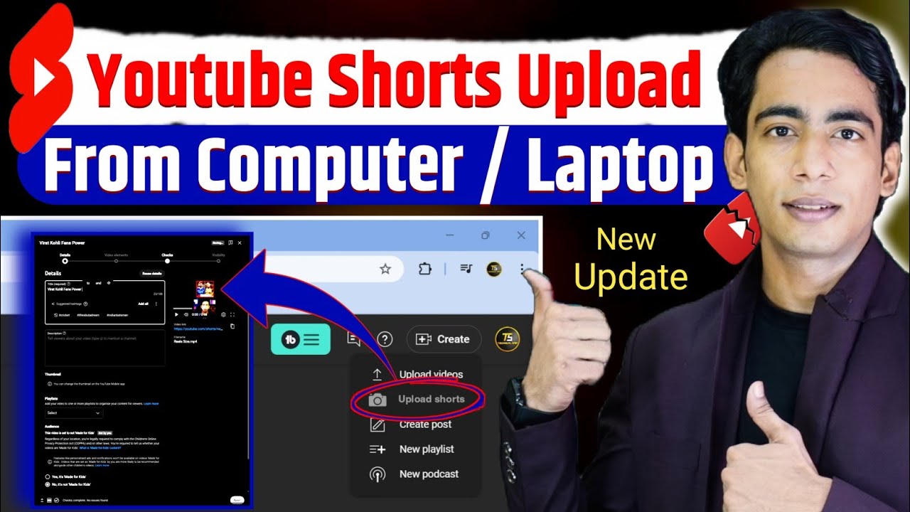 How To Upload Youtube Shorts From Computer | How To Upload Youtube ...