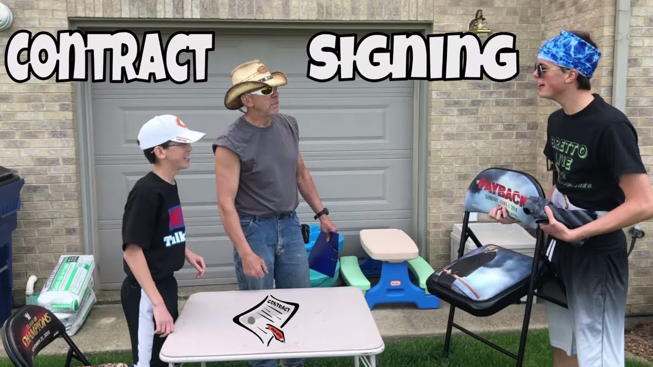 BrettO Live and NFL Talkshow - CONTRACT SIGNING - YouTube