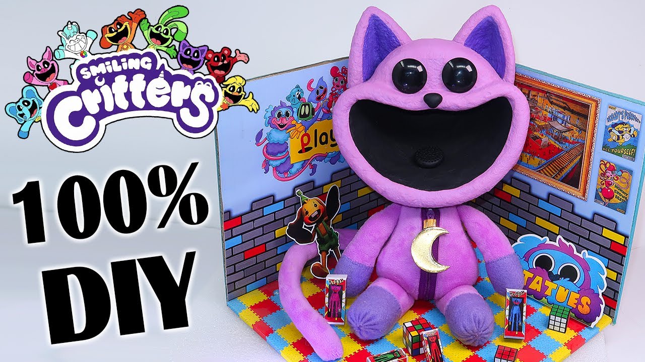 DIY: Haz tu propio Peluche de CatNap 100% Realista de los Smiling ...