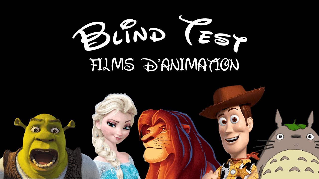 BLIND TEST FILMS D'ANIMATION 50 EXTRAITS (DISNEY, PIXAR, GHIBLI ...