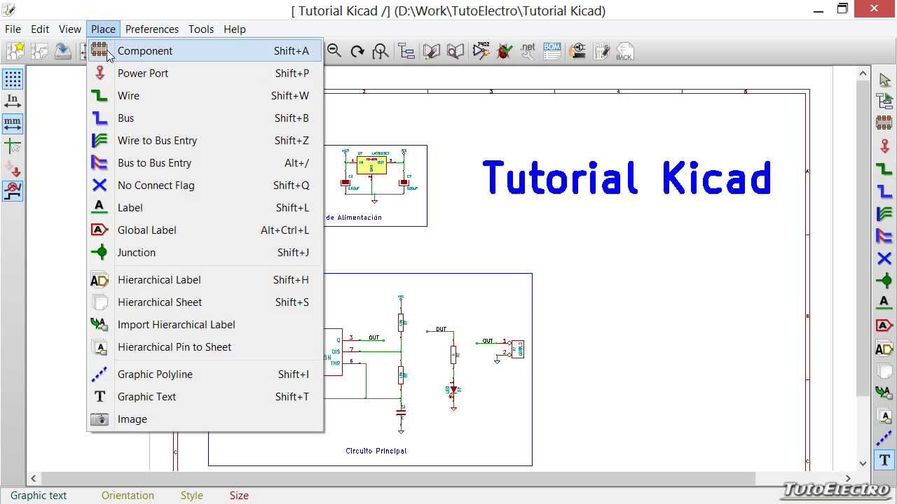 Tutorial Kicad 3, Presentación del Esquemático - YouTube