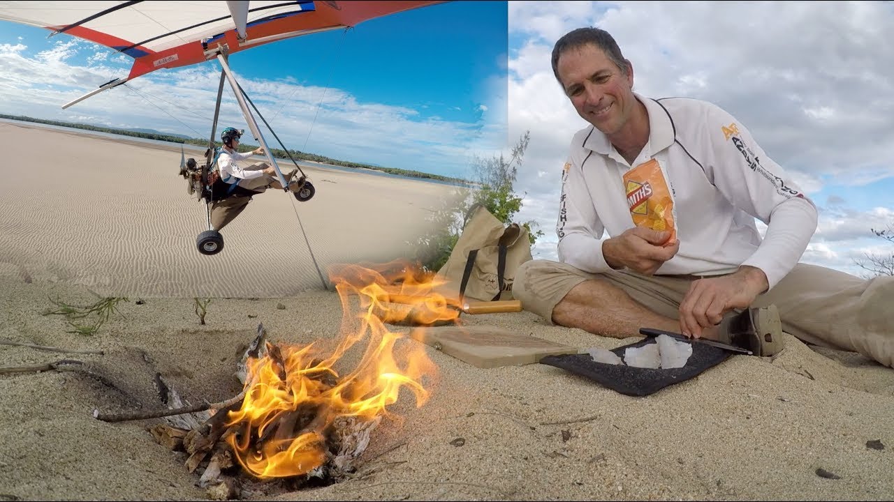 Live Bait Fishing with Ultralight Aircraft - Filmed on camera phone Up ...