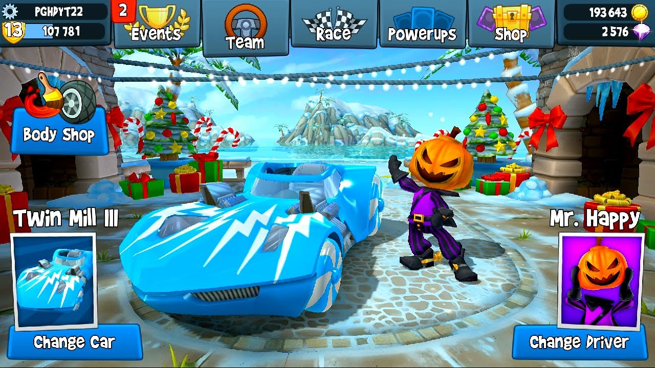 Mr. Happy Quick Race Game play | Beach Buggy Racing 2 - YouTube