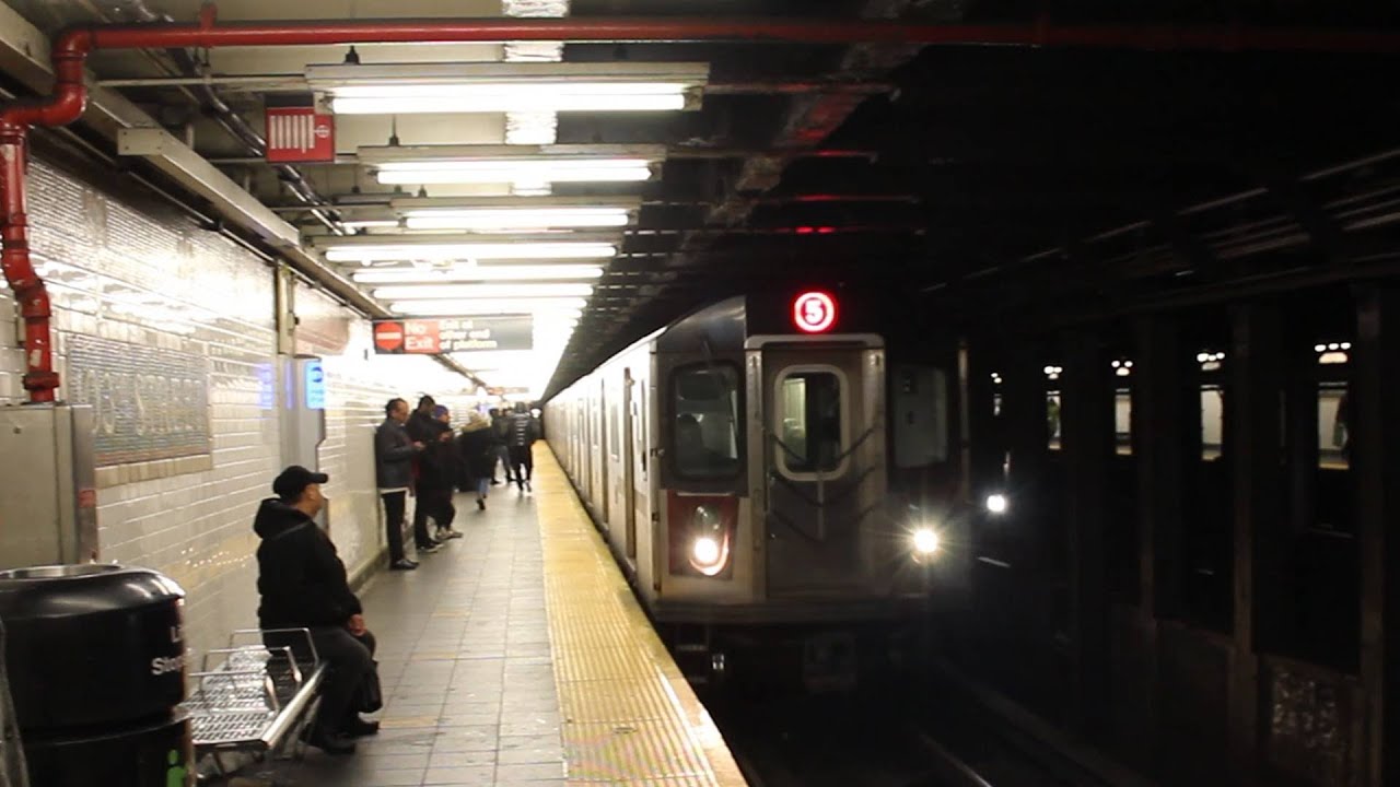 IRT Lexington Av Line: R62A/R142/A 4,5,6 Train Action At 103 Street ...