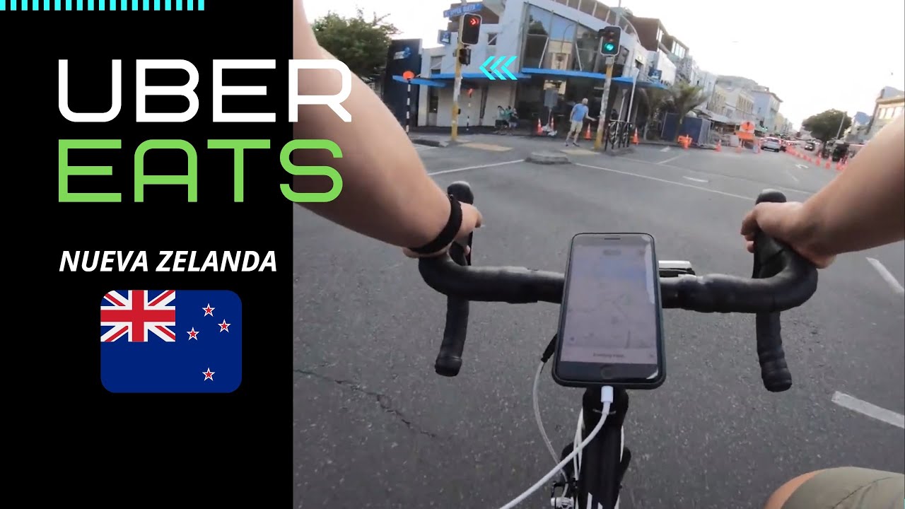 Vale la pena hacer Uber eats en Nueva Zelanda 🚴‍♂️😎 - YouTube