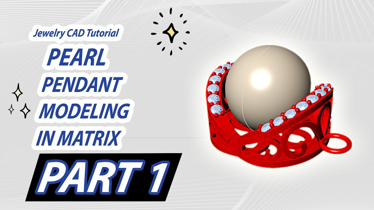 MATRIX 9 TUTORIAL - PEARL PENDANT 3D MODELING TUTORIAL PART 01 #123 ...