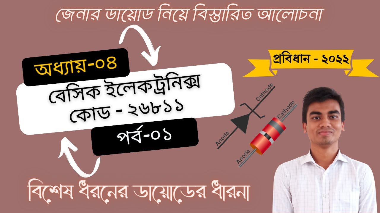 Basic Electronics | Chapter- 4 (Part-1) | Special Diodes | Zener Diode | Reading Room - YouTube