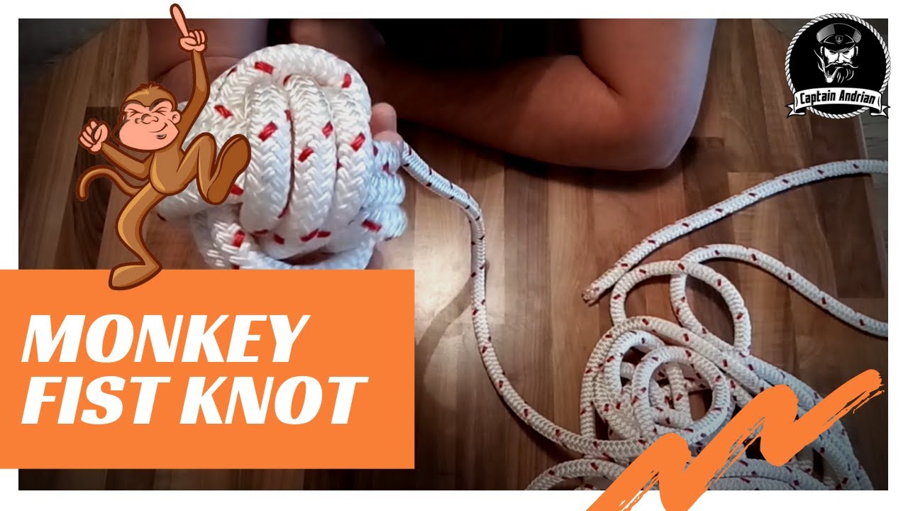 How to Tie Monkey/s Fist Knot / Heavy Line knot / Heavy sttoper knot ...