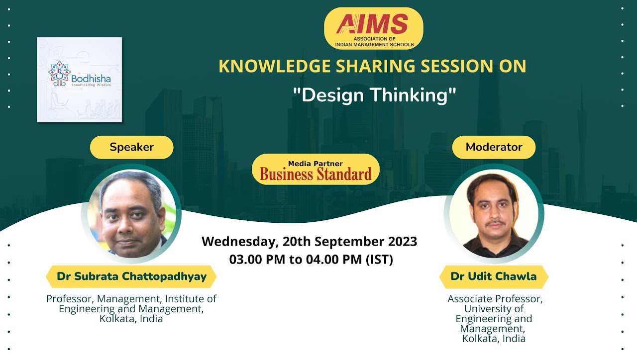 Knowledge Sharing Session on "Design Thinking" - YouTube