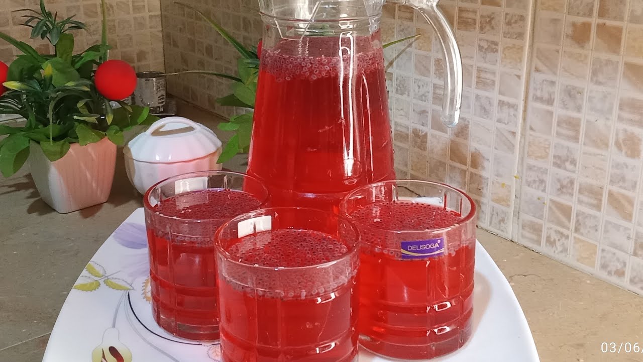Ami's special dasi healthy tasty red Sharbat. - YouTube