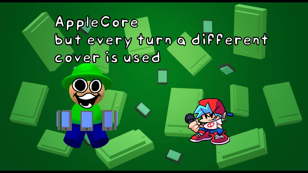 AppleCore But Every Turn a Different Cover Is Used (fnf golden apple BETADCIU) - YouTube