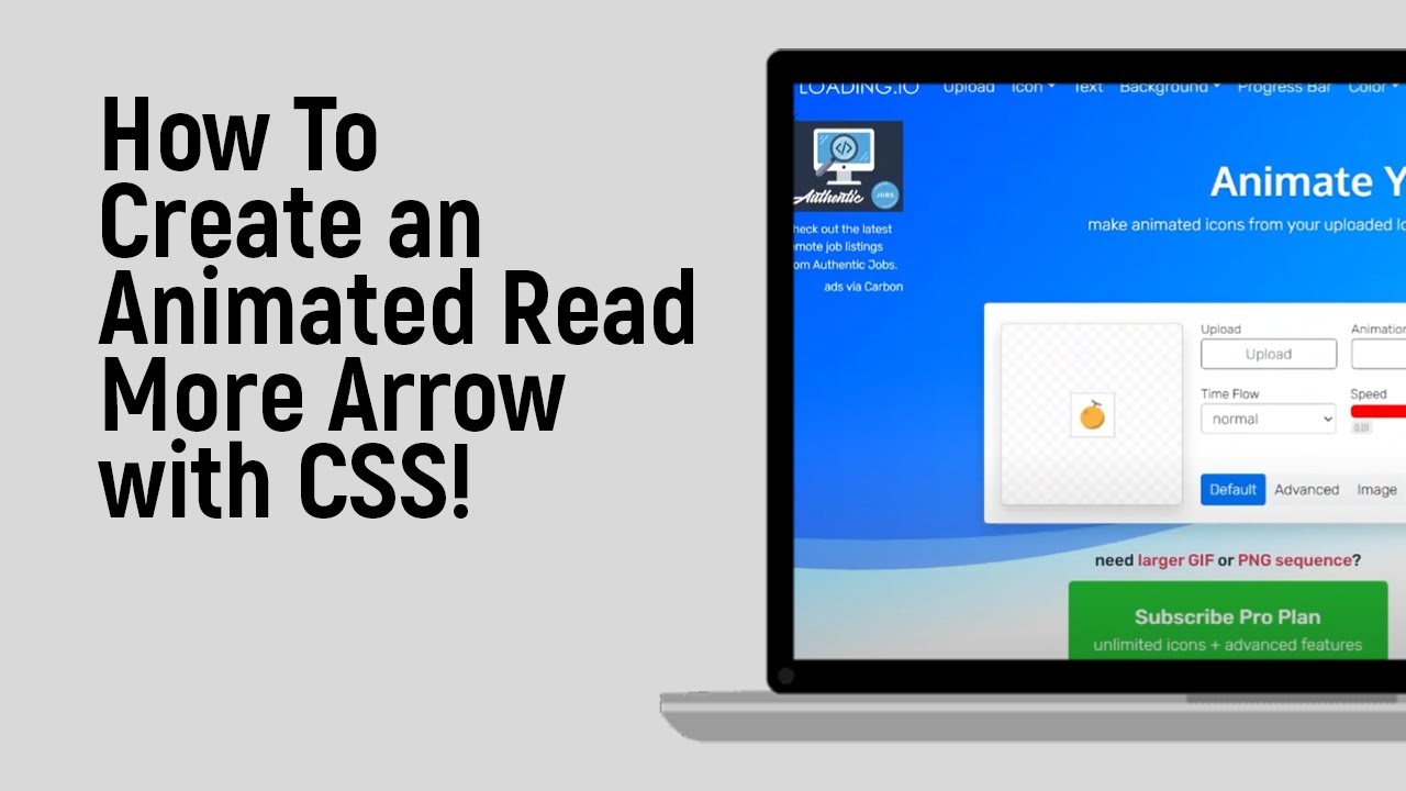 How to Create an Animated Read More Arrow with CSS [easy] - YouTube