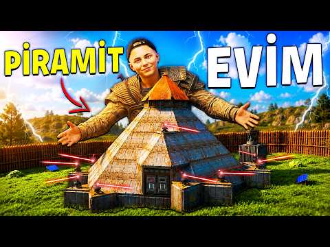OYUNUN EN GÜÇLÜ ZIRHLI PİRAMİT EVİNDE 48 SAAT YAŞADIM ! (10 EVİ RAİDLEDİM!) Rust Türkçe Solo