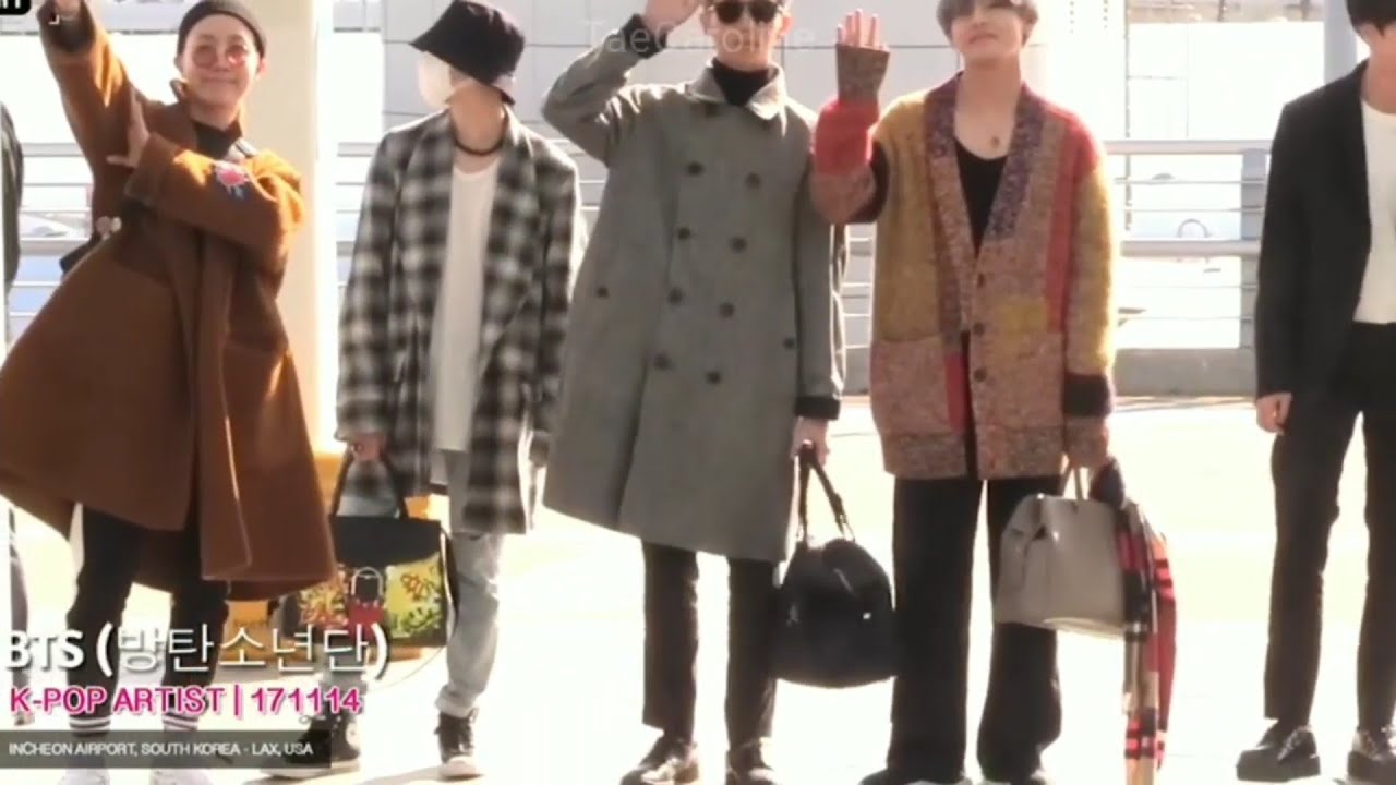 BTS at the airport compilation - YouTube