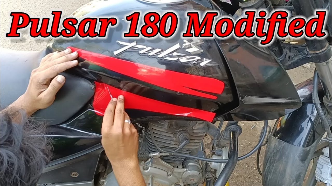 Bajaj Pulsar 180 Modified Stickering - YouTube