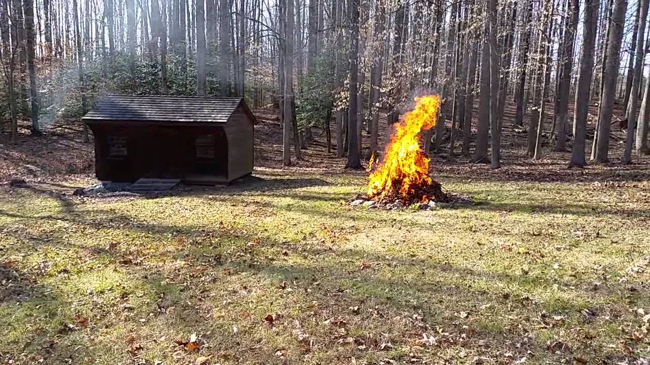 How to start a fire with a bow and arrow - YouTube