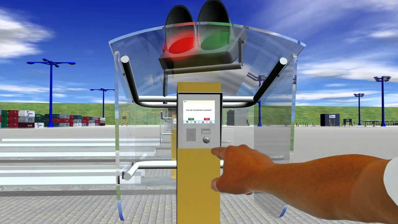 Truck Gate Container Terminal Wilhelmshaven - YouTube