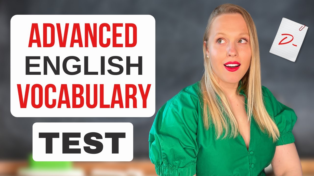 Advanced English vocabulary exam / Test your English skills! - YouTube