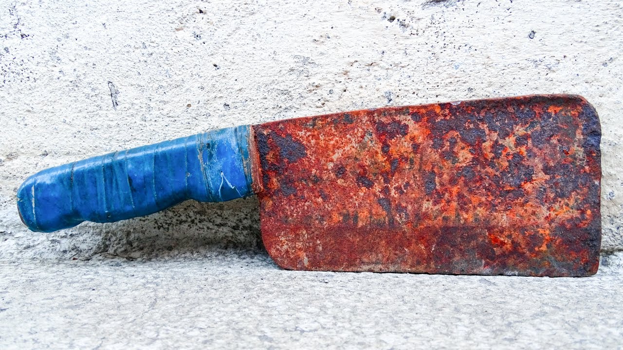 Restoration And Renovation Of Rusty Cleaver - YouTube