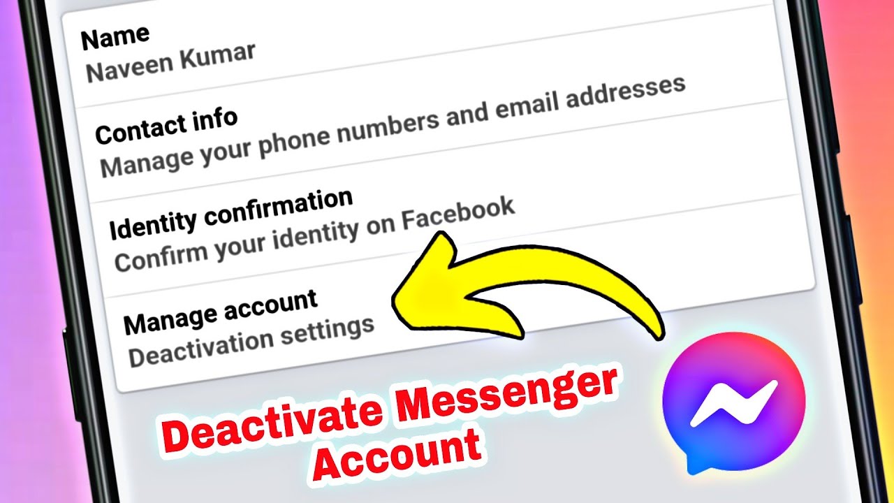How to Deactivate Messenger Account | Deactivate Messenger Account ...