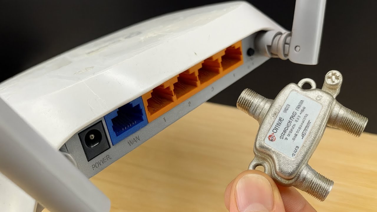 Hidden Power! Insert a SIGNAL SPLITTER inside the WIFI ROUTER and ...
