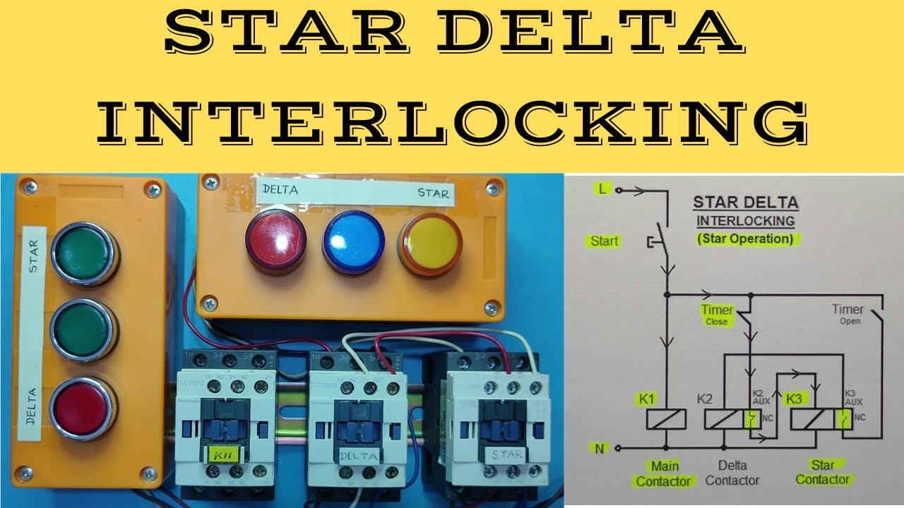 Star Delta Interlocking | Star Delta Motor Starter Interlocking | Star ...