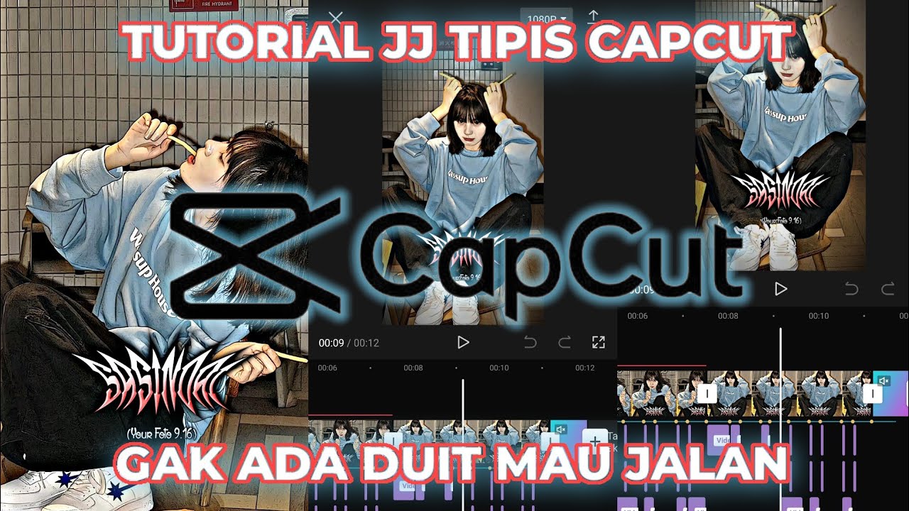 Tutorial Edit Jedag Jedug Capcut GAK ADA DUIT MAU JALAN || JJ Tipis X Style Tutupi - YouTube