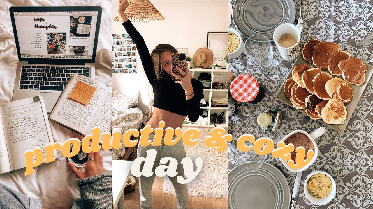 productive & cozy day with me - YouTube