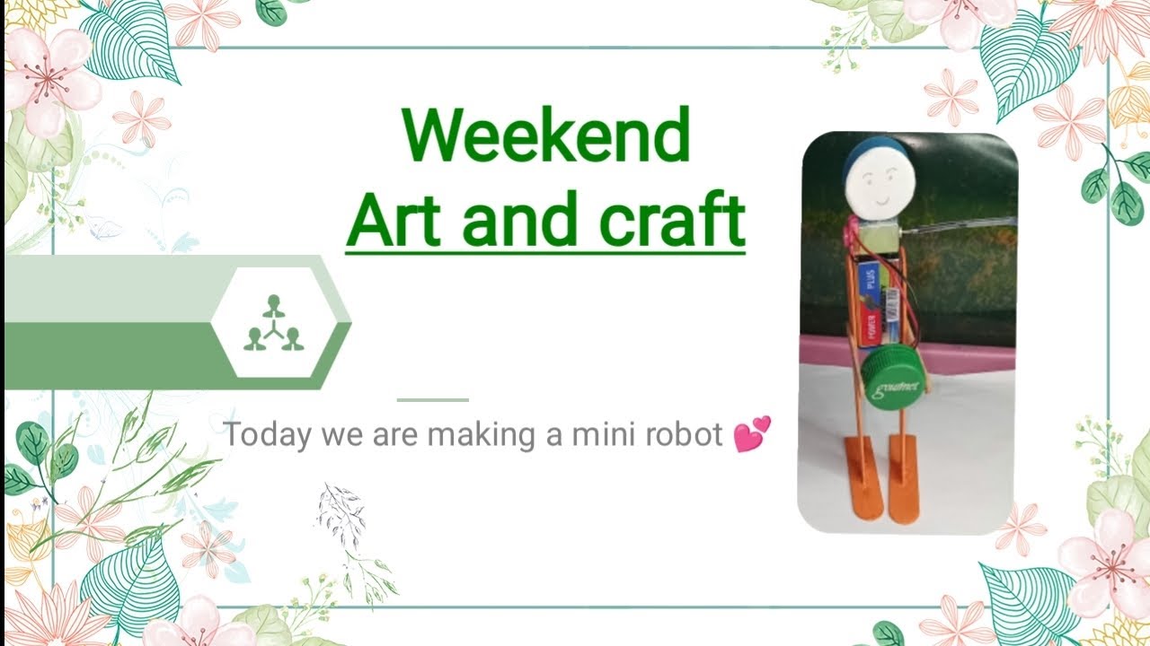 How to make Mini Dancing robot |Robot with battery and motor - YouTube