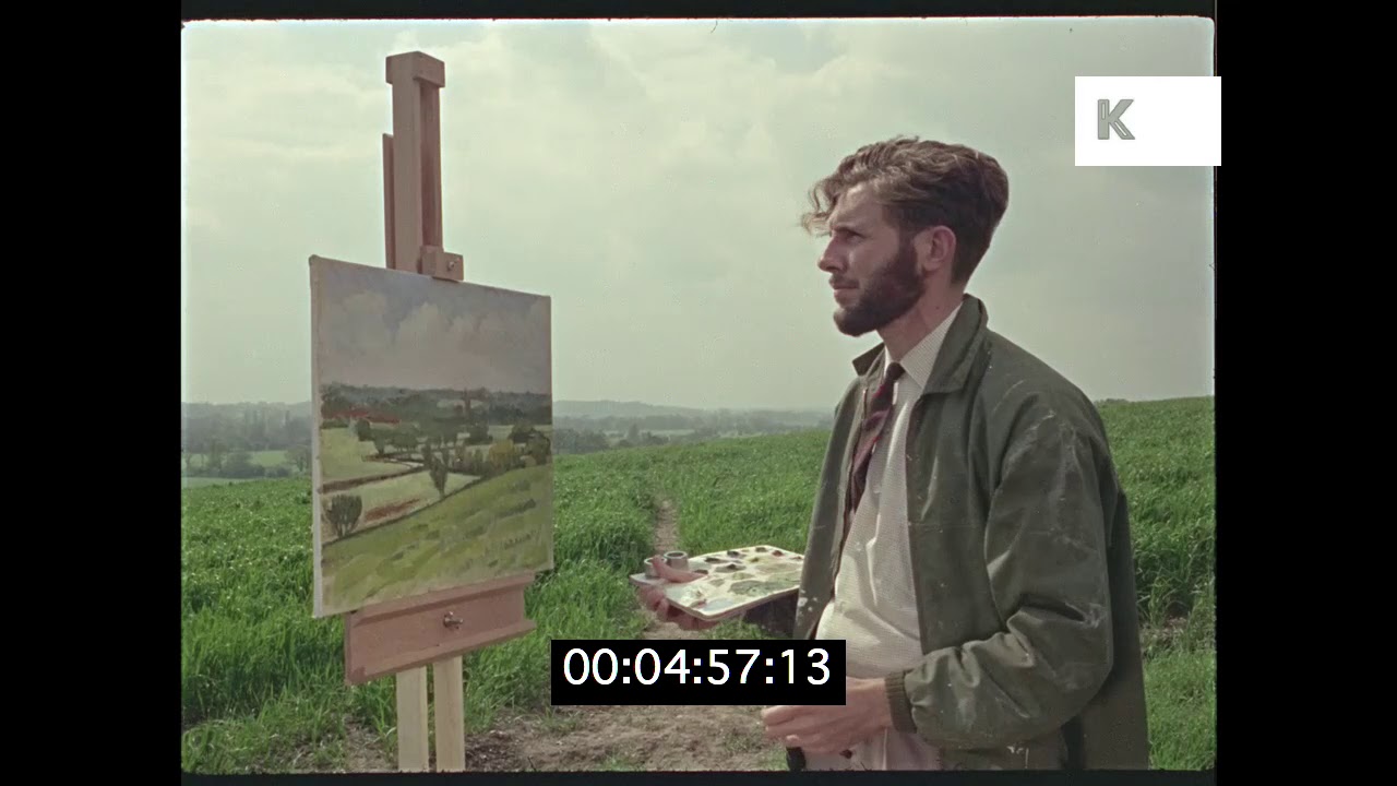 1960s UK Countryside, Lanscape Artist Oil Painting, HD from 35mm - YouTube