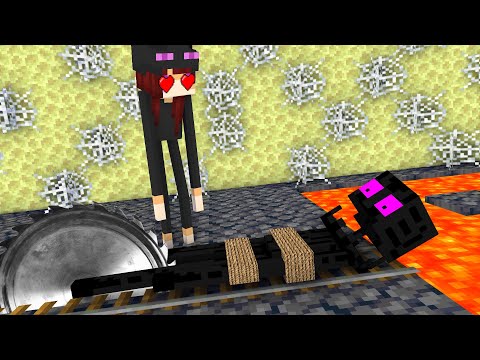 Monster School : SAVE THE ENDERMAN CHALLENGE - Minecraft Animation
