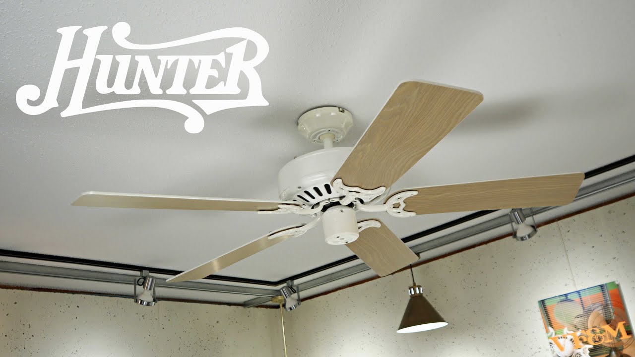 Hunter Studio Series Remote Ceiling Fan - YouTube