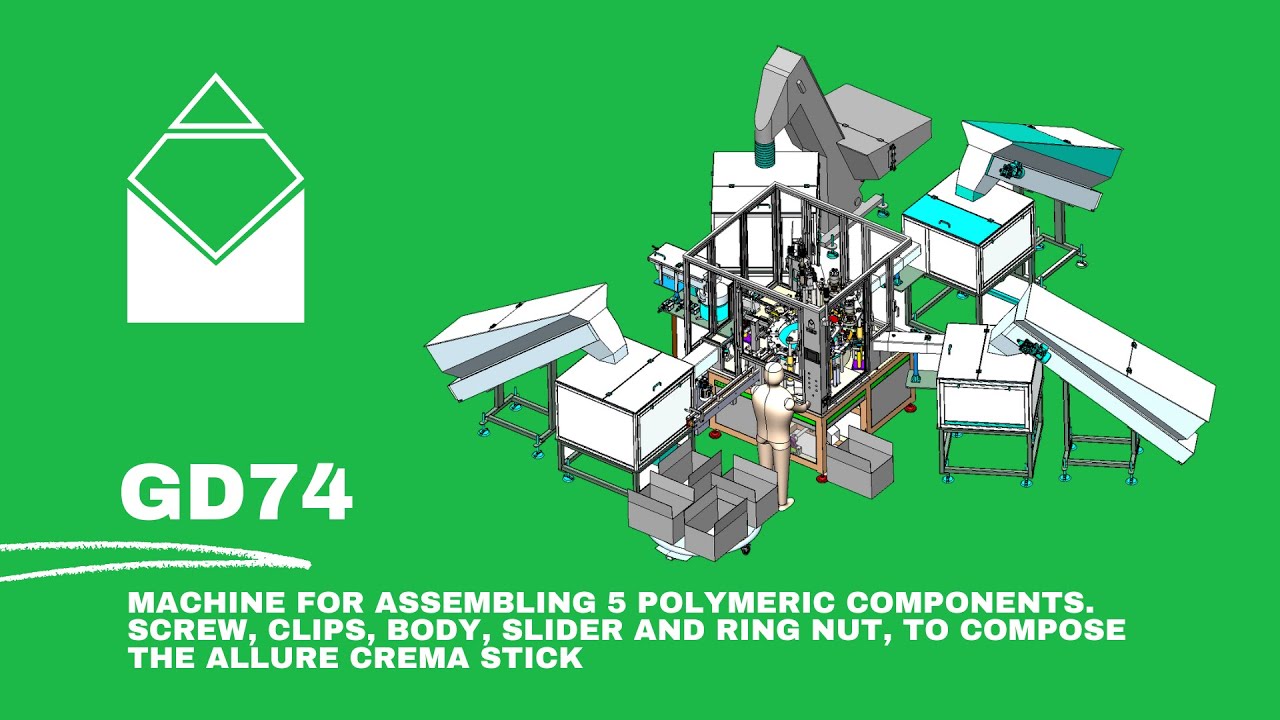 GD74 - Automatic machine for the assembly of 5 polymeric components ...