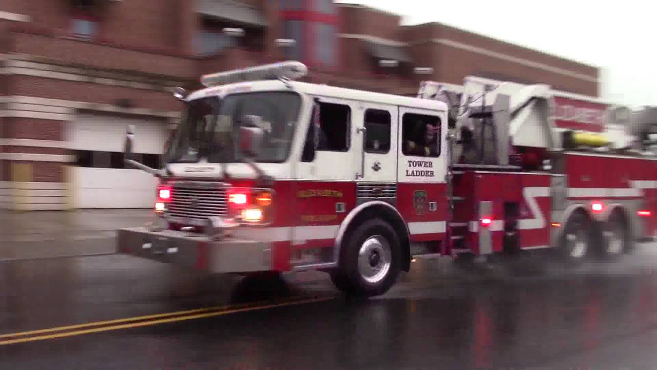 Elizabeth Fire Department Engine 3 Engine 6 NEW Ladder 2 Ladder Tower 3 ...