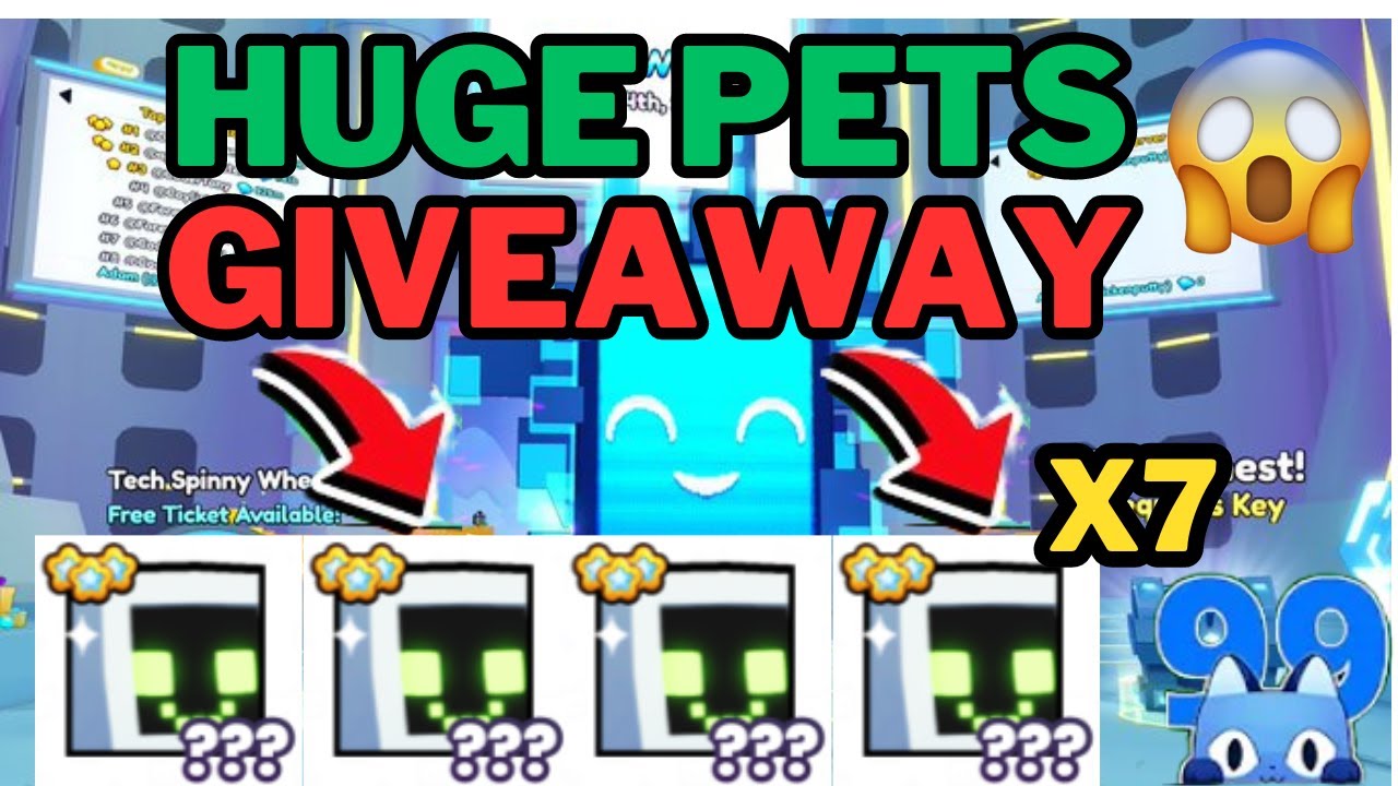🎉PS99 HUGE Pets GIVEAWAY!🎉🏆🥳🎉- 2500 Subs🥳🎉 - YouTube