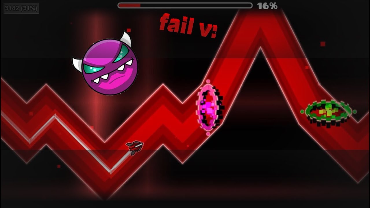 geometry dash - / - HELL / - / (demon) - fail - - YouTube