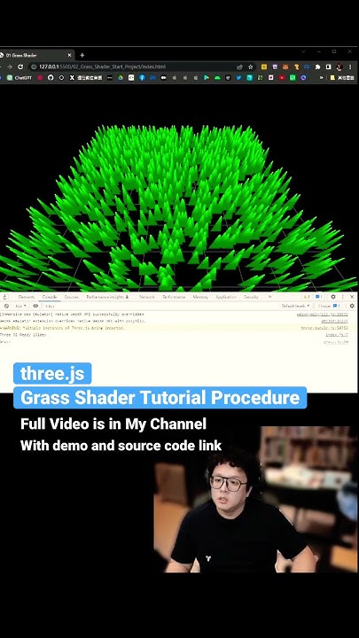 three.js Grass Shader Tutorial Short Cut, Full Video Tutorial is in my Channel. #shorts - YouTube