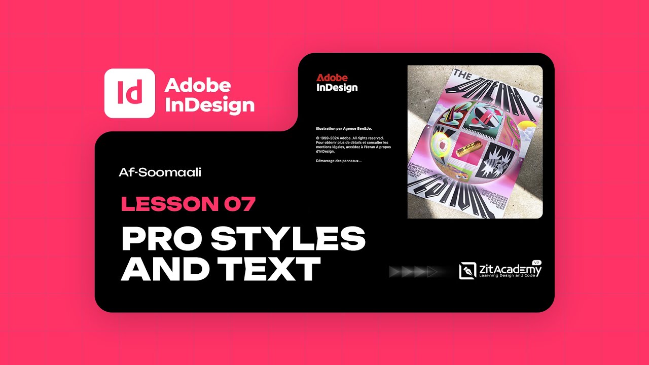 Qeybta 7aad Adobe InDesign: Master Styles And Advanced Text (Somali) - YouTube