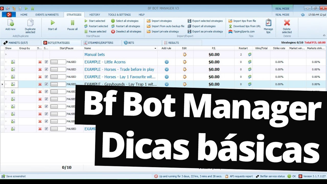 Bf Bot Manager - Favorito x Posição - YouTube