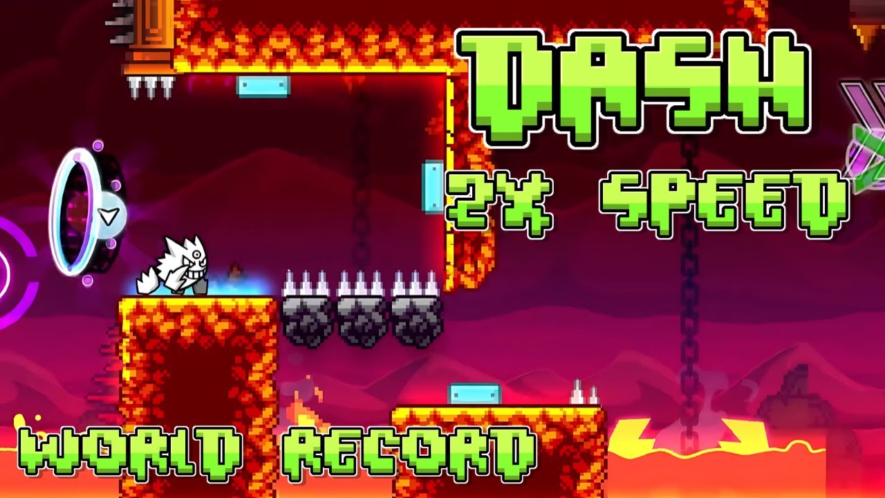 Dash Speedhack World Record - 2X Speed // Geometry Dash - YouTube