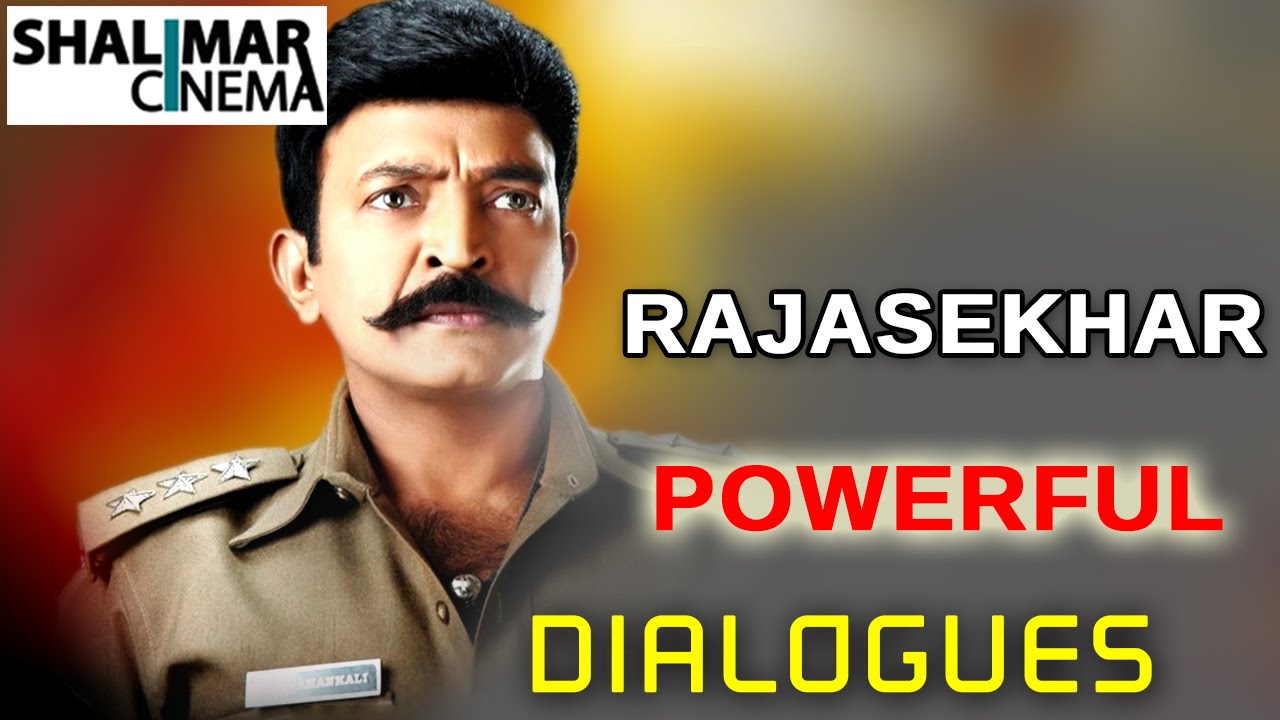 Rajasekhar Best Powerful Dialogues || Telugu Punch Dialogues ...