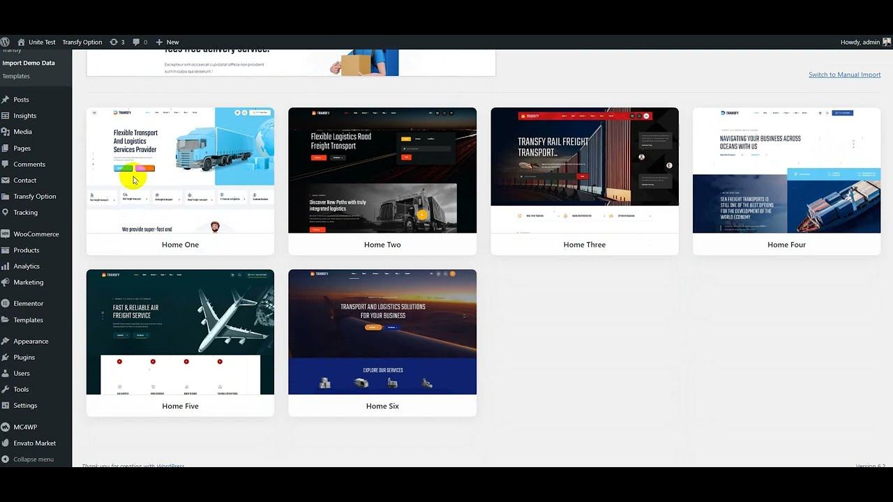 Theme Install & One Click demo import - YouTube