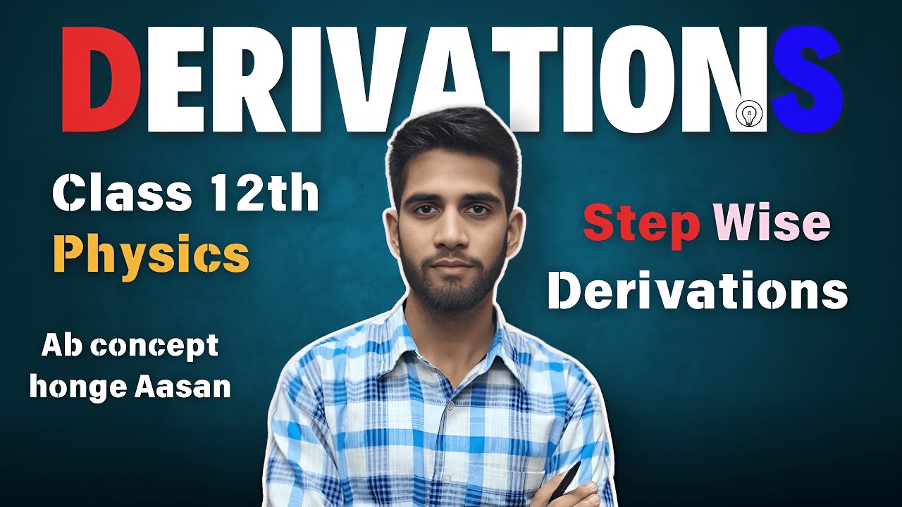 Important derivations | Class 12th physics | Electrostatics | Stepwise ...