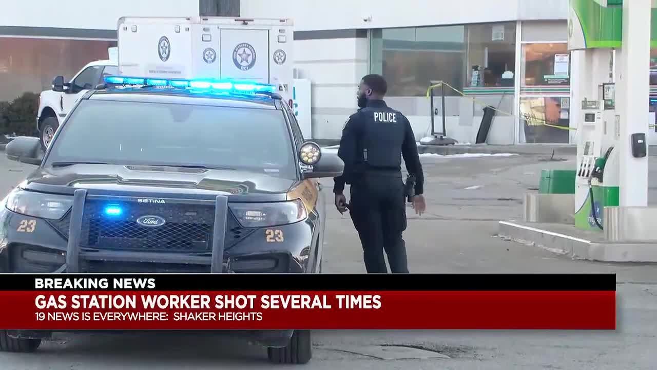 Gas station employee shot in Shaker Heights - YouTube