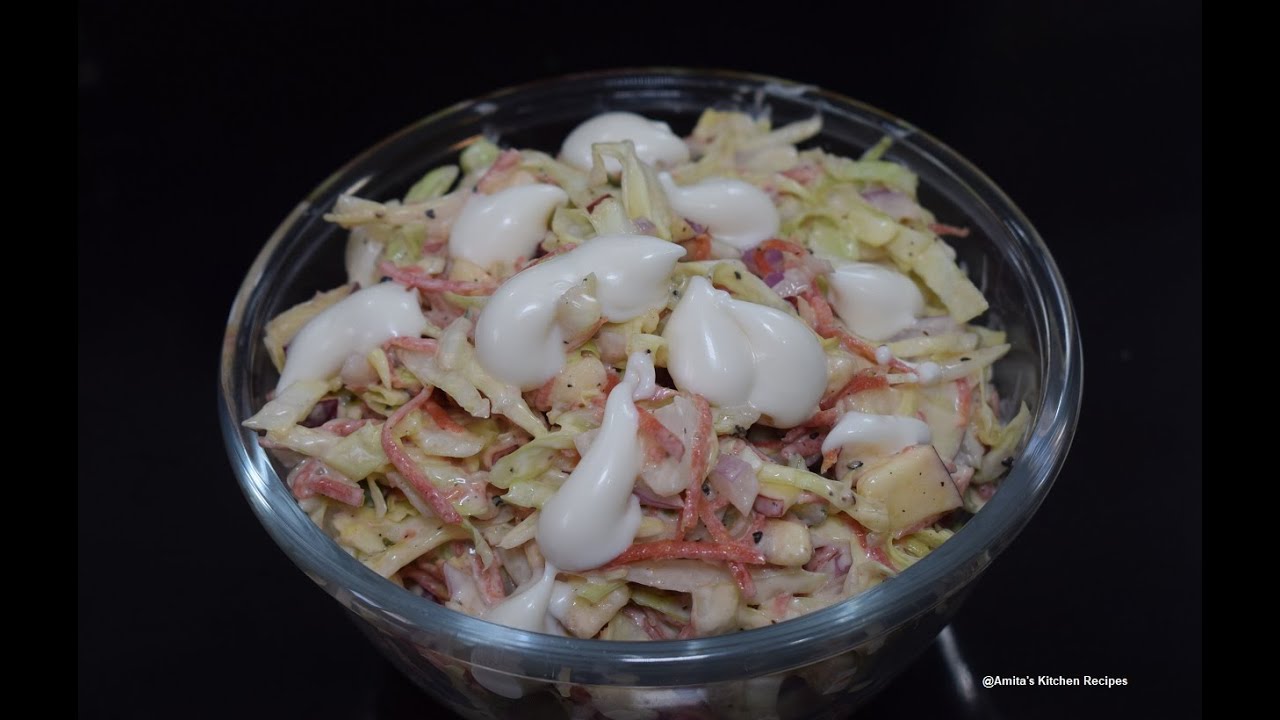 Fresh Vegetable Salad Recipe with Mayonnaise - YouTube