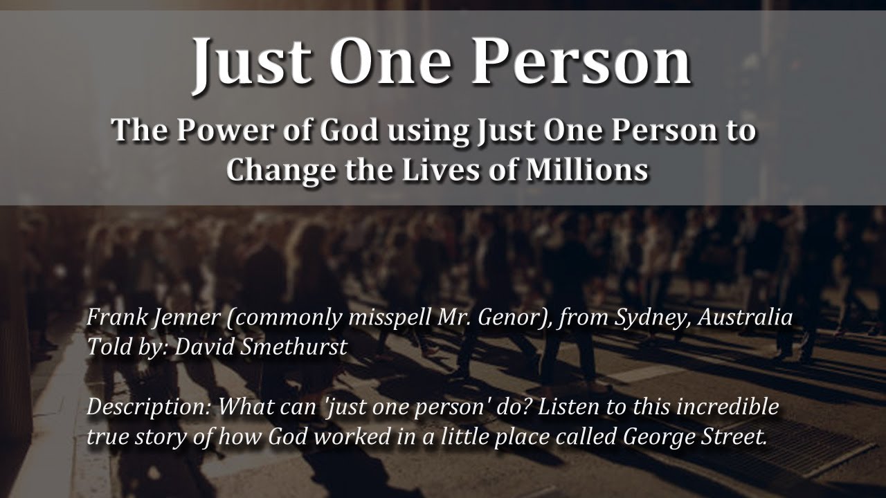 Just One Person - George Street Witness - YouTube