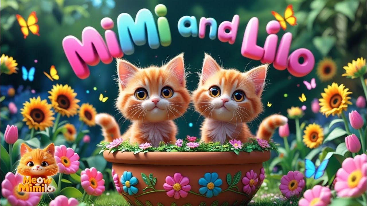 The Rainbow Garden of Mimi and Lilo #409 | meow mimilo - YouTube