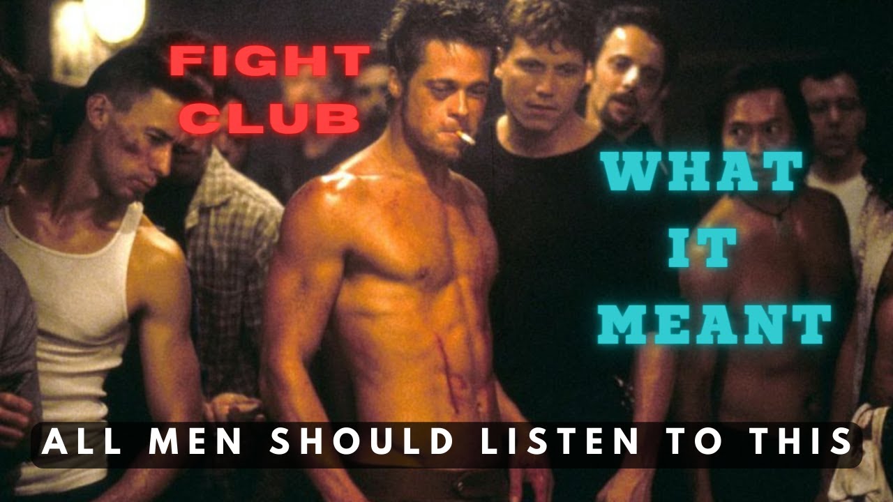 Fight Club - Teaching You How To Embrace Masculinity - YouTube