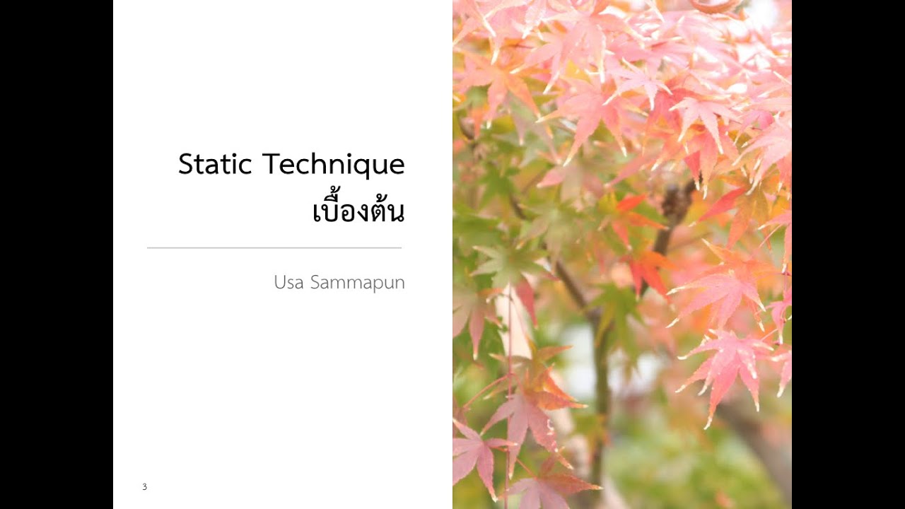 [Static Technique 1] Static technique เบื้องต้น - YouTube