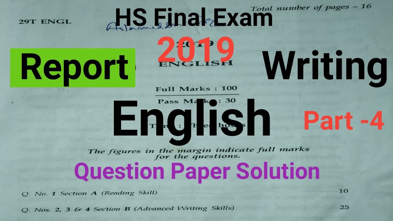 report writing in english | report writing class 12 |hs 2nd year ...